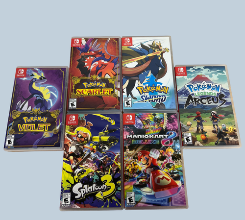 Lot Of 6 - Nintendo Switch CASE ONLY Pokemon, Mario Kart Empty Cases NO ...