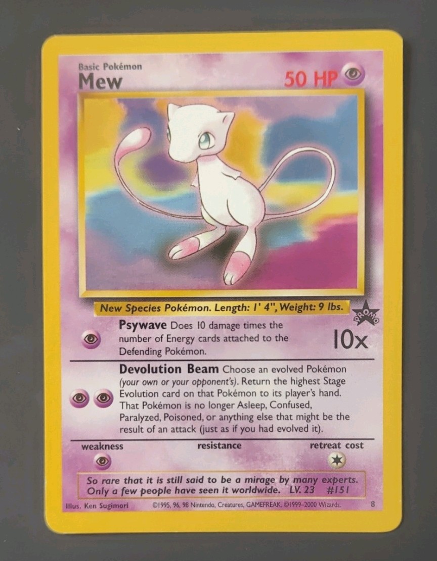 Mew 2000 Wizards Black Star Promo #8 Pokemon League Price Guide ...