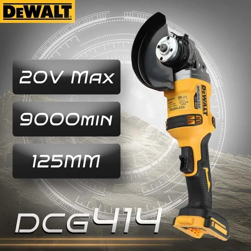 Dewalt DCG414 18V Max XR Brushless Angle Grinder - 125mm, 8800 RPM ...