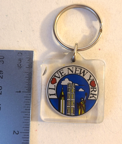 Vintage New York Pre 9/11 Key Chain with Statue of Liberty, trade ...