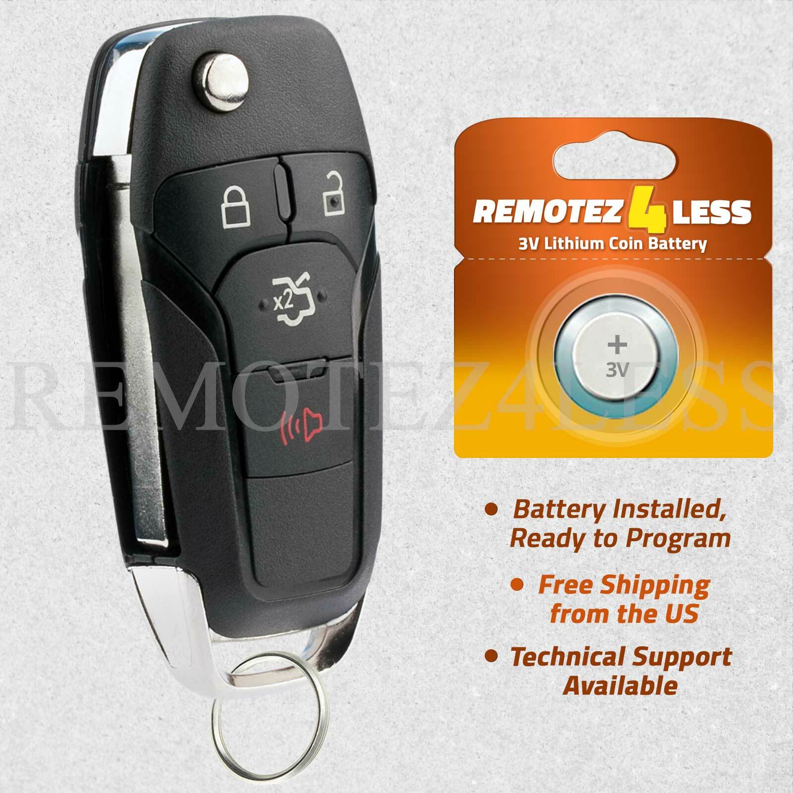 For 2013 2014 2015 2016 Ford Fusion Keyless Entry Remote Key Fob N5F ...