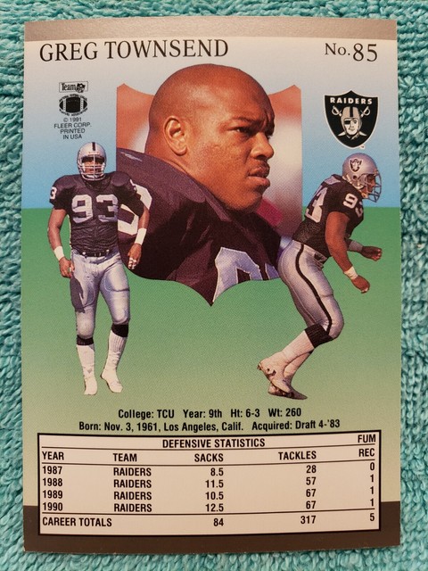 1991 Fleer Ultra - #85 Greg Townsend for sale online | eBay