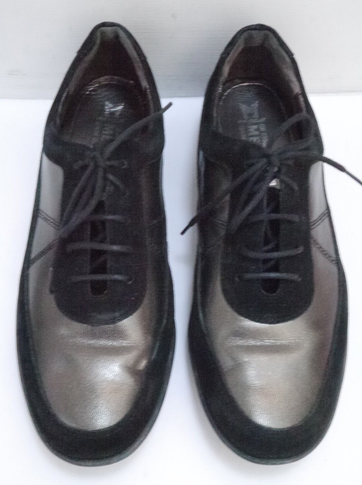 MEPHISTO black pewter suede leather athletic style sh… - Gem