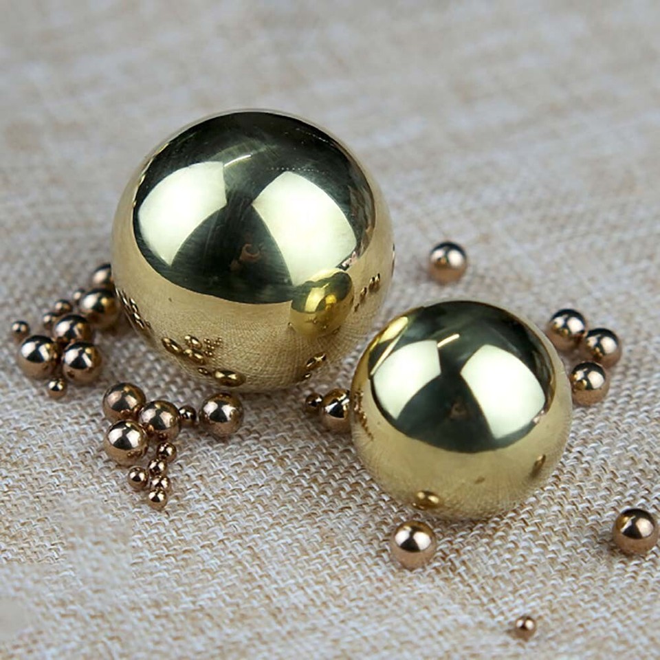 High Precision Pure Brass Copper Balls Spheres 0.9mm - 45mm Solid ...