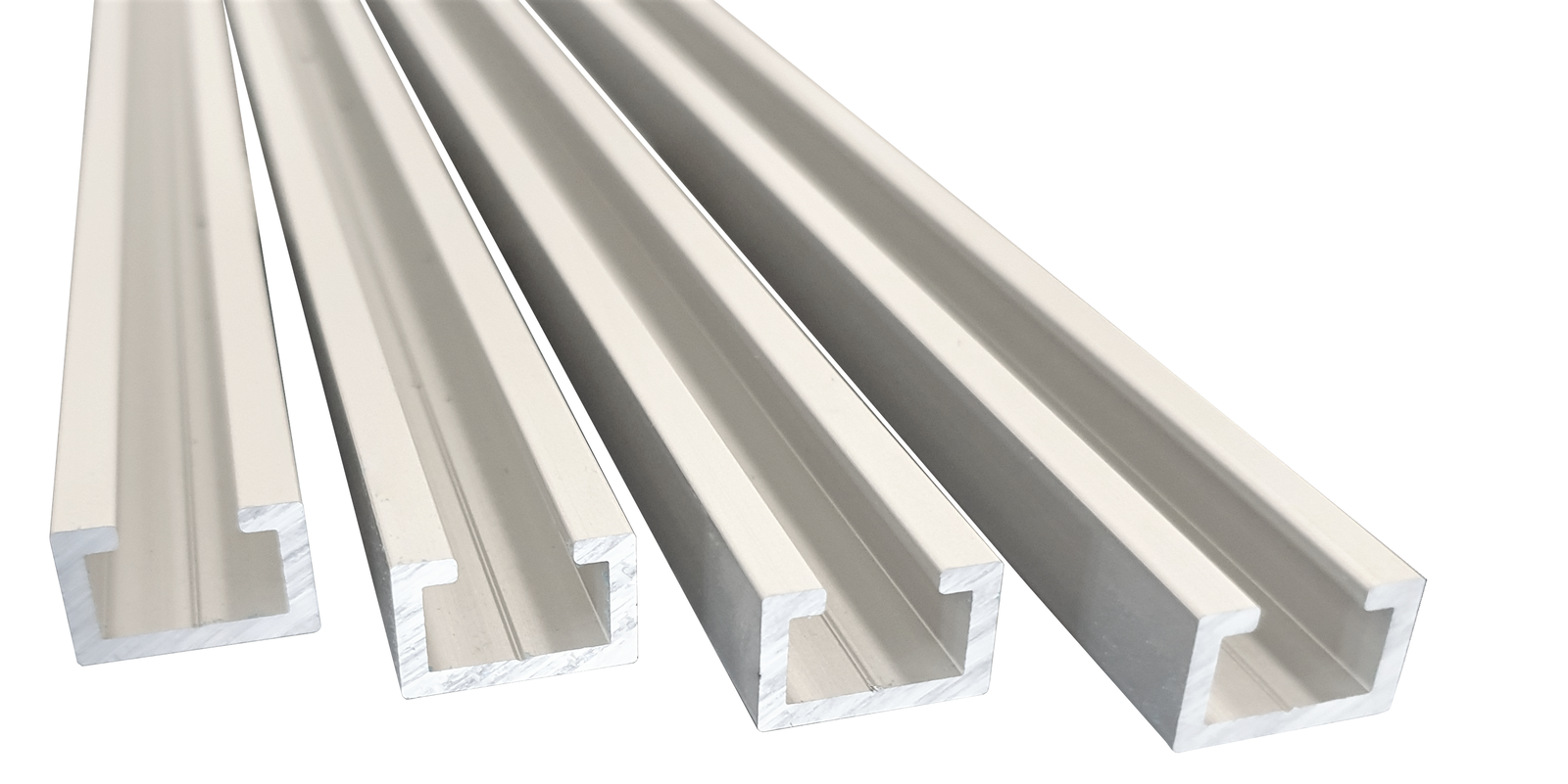 Mega Set 4 x Alu C Profil M8 + Zubehör 55 tlg.+ Stahlmaßband ...