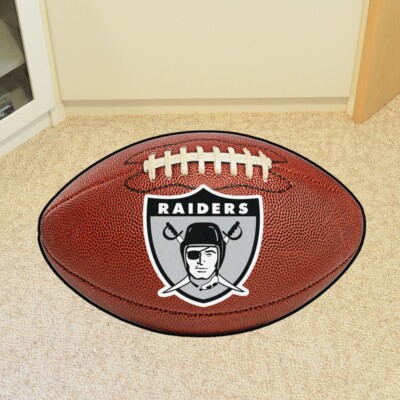 NFL - Las Vegas Raiders Football Rug - 20.5in. x 32.5in., NFL Vintage ...