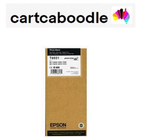 Genuine Epson T6931 Photo Black Ink - For SC-T3000 SC-T5000 SC-T7000 ...