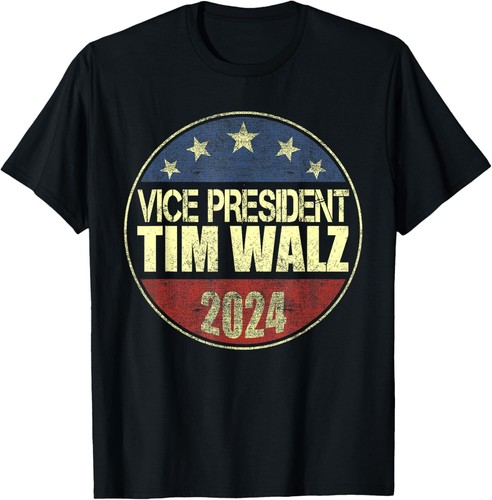 Kamala Harris Vice President Tim Walz Waltz 2024 Election T-Shirt | eBay
