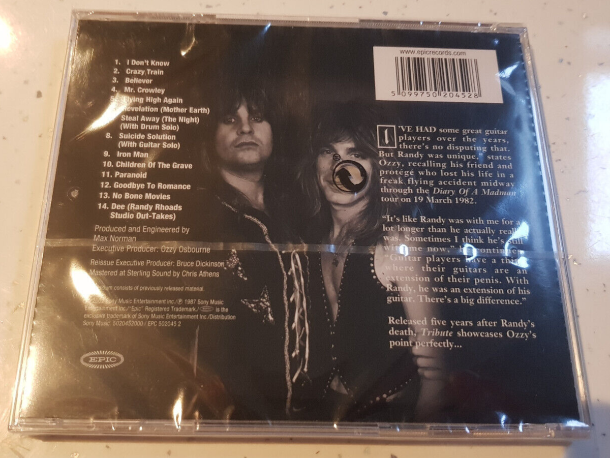 Ozzy Osbourne Tribute Ozzy Osbourne Randy Rhoads Tribute Poster