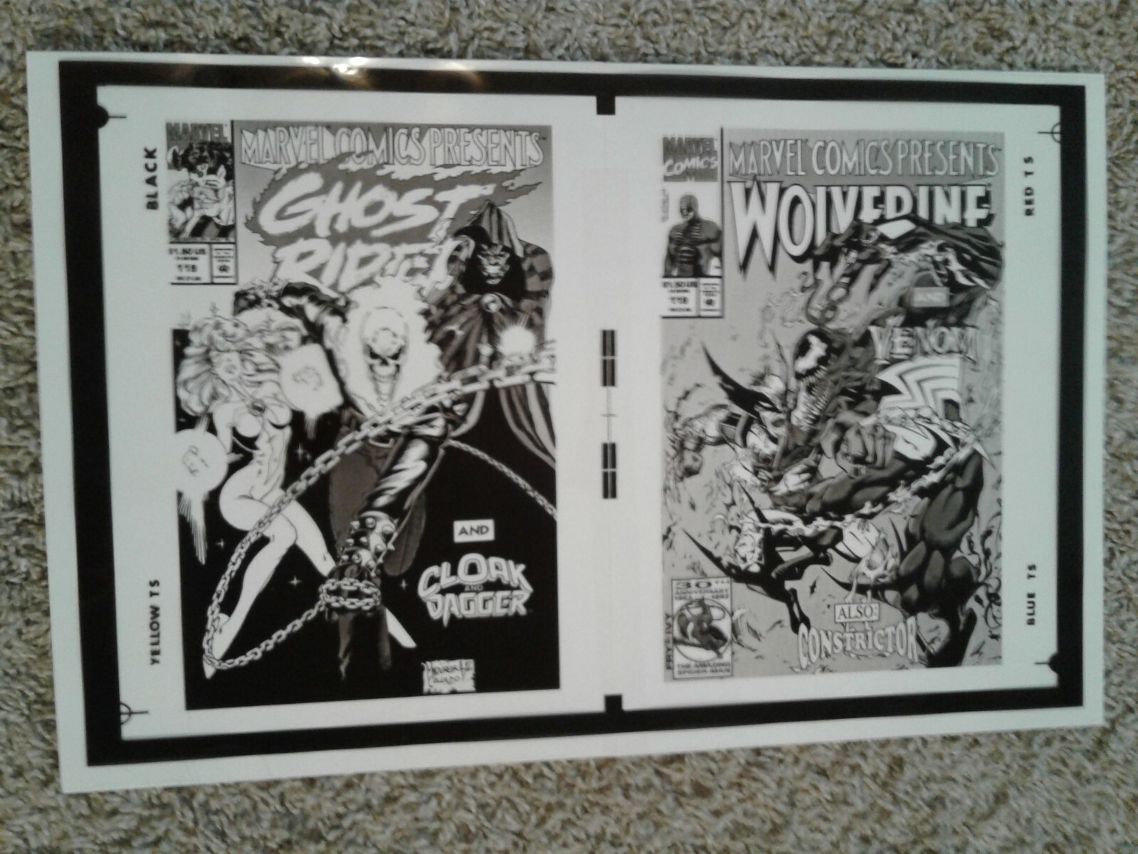 Sam Keith MARVEL COMICS PRESENTS 119 COVER PRODUCTION PIECE - WOLVERINE ...