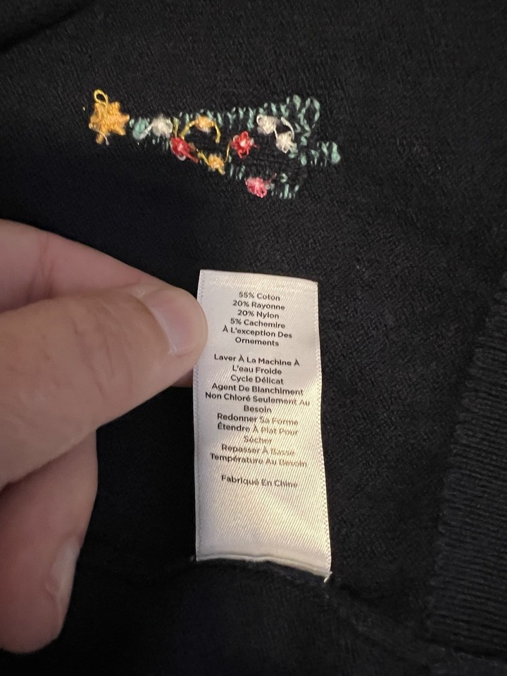 Women’s Sweater Talbots 2x Blue Pullover Crew Neck Winter Christmas ...