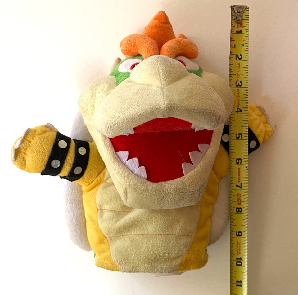 Set of 4 Super Mario Plush Hand Puppets with Mario Luigi Bowser ...