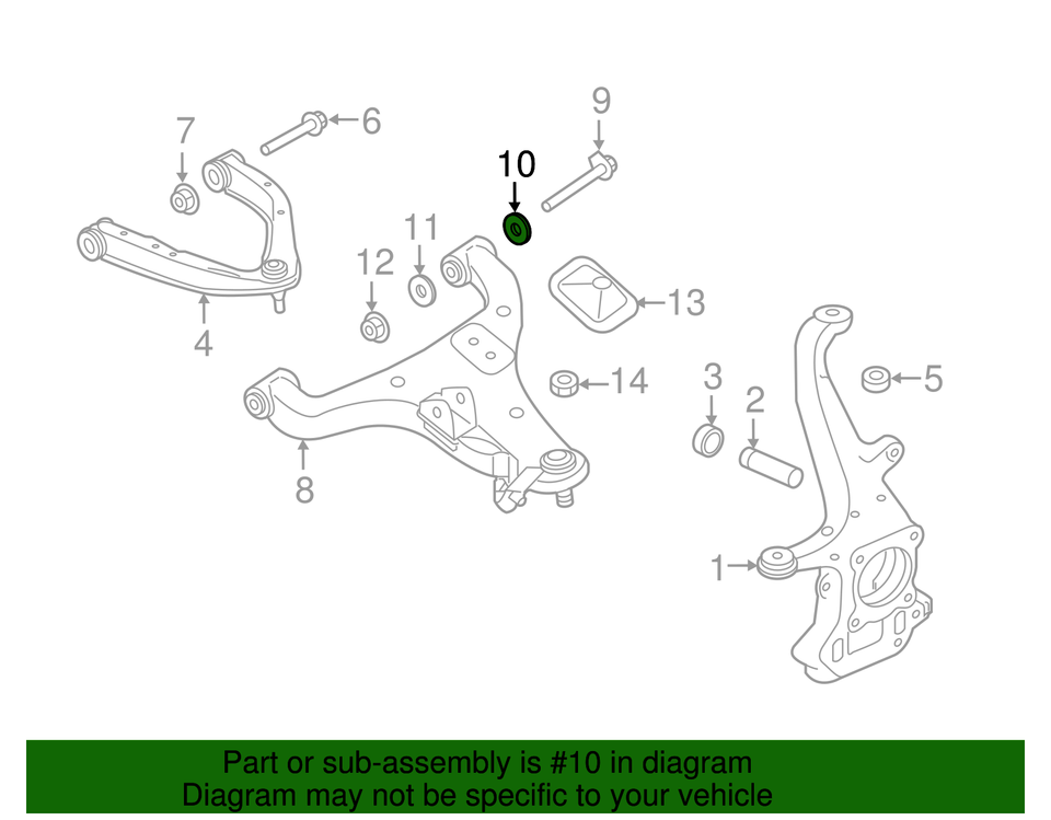 Genuine Nissan Lower Control Arm Washer 55044-EZ60A | eBay