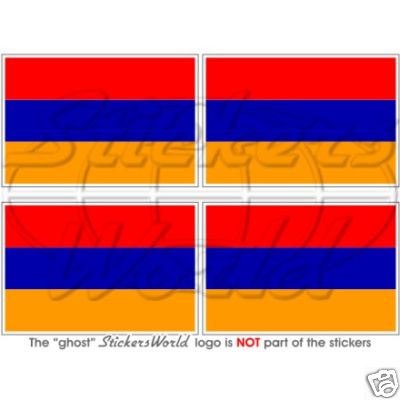 ARMENIA Armenian Flag 50mm (2") Vinyl Stickers, Decals x4 | eBay UK