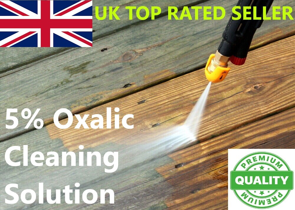 Oxalic Solution Wood Bleach Decking Cleaner Rust Stain Remover 50ml-5L ...