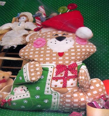UNOPENED 1984 DAYDREAMS VTG CRAFT KIT - XMAS TEDDY BEAR STOCKING, 10 1/ ...