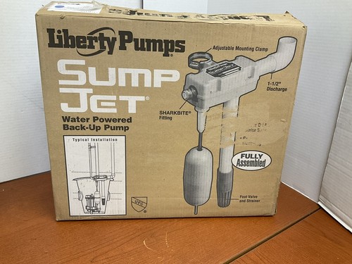 Liberty Pumps - SumpJet SJ10 - Water Powered Backup Pump | eBay