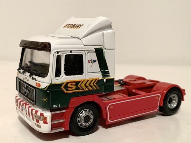 RARE Corgi 1/50 EDDIE STOBART 75804 MAN Cabover Truck Model Trailer for ...