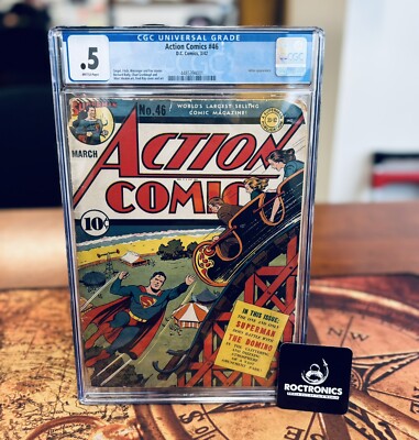 ACTION COMICS #46 CGC .5 Hitler appearance! *MP | eBay