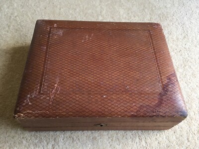 C1880s-1900 VINTAGE LEATHER CASED TRAVELLING WRITING BOX | eBay UK
