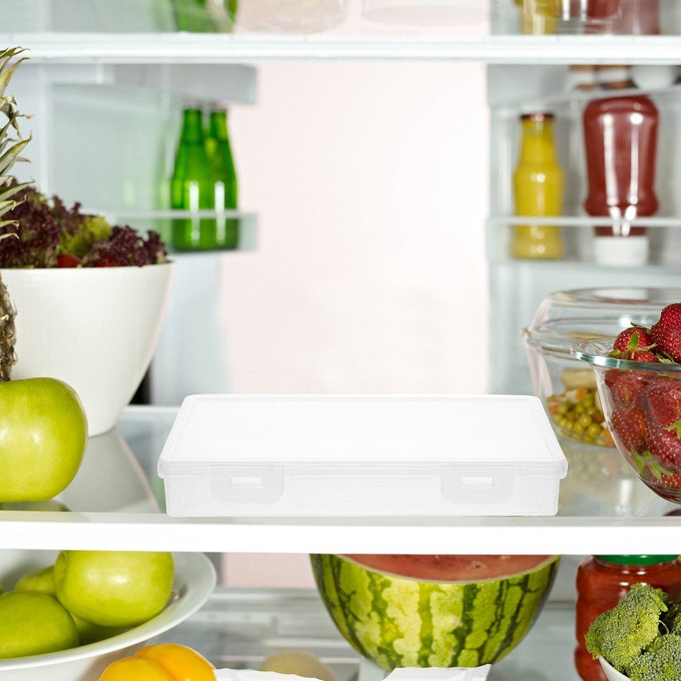 4pcs Refrigerator Cheese Storage Box: Clear Plastic Cheese Container ...