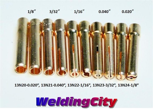 WeldingCity® 20 Collets Assorted 13N22-13N23 1/16"-3/32" TIG Welding ...