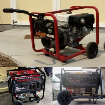 8" Never-Flat Generator Wheel Kit for 4000 to 9000 Watt Predator ...