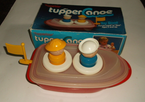 Tupperware Tupper Canoe Toy Boat w/ Figures Tuppertoys 1985 Vintage | eBay