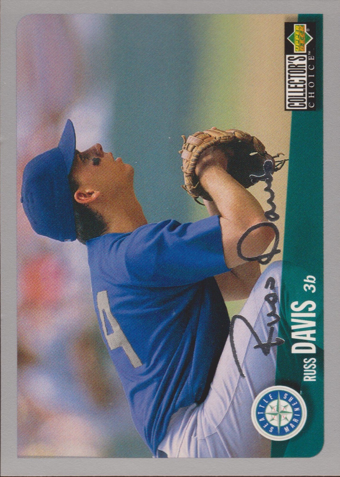 1996 Collector's Choice Silver Signature Russ Davis #723 Seattle ...