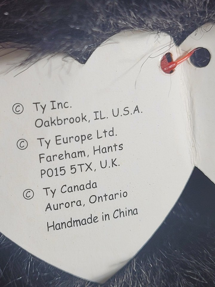 Ty Classic Plush "Baby Paws" Black Bear Cub Lovey 10" 1996 Stuffie | eBay