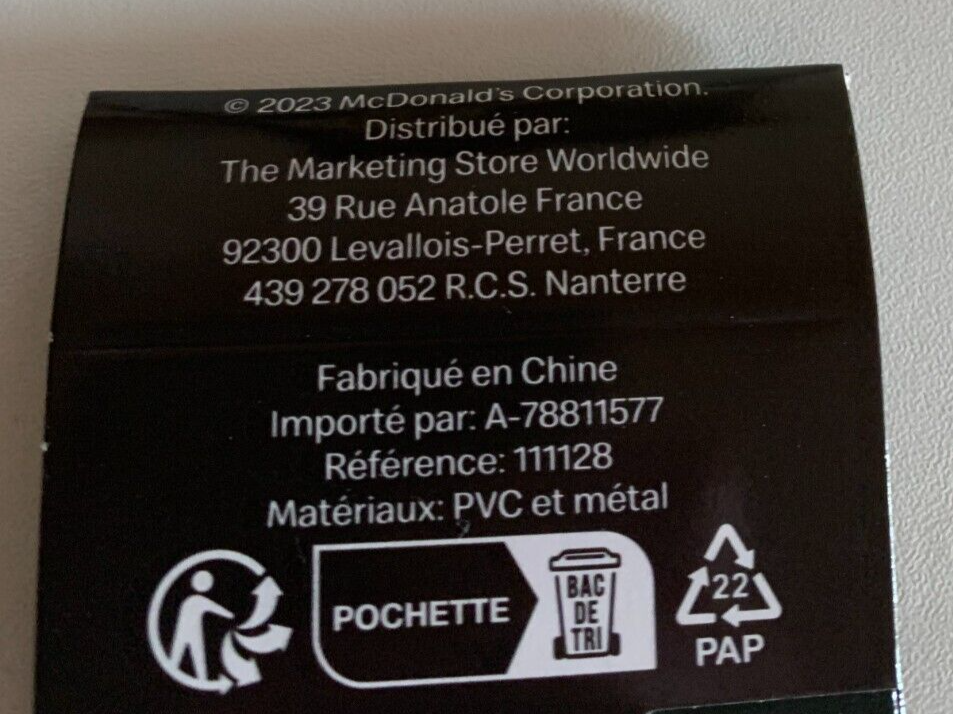 Porte Clé McDonald’s Sauce Barbecue Happy meal McDo NEUF | eBay UK