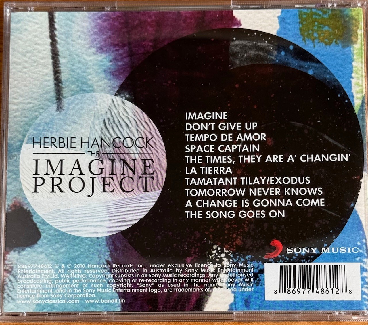 HERBIE HANCOCK/PINK/SEAL/MORRISON,JAMES/+ - THE IMAGINE PROJECT - VGC ...