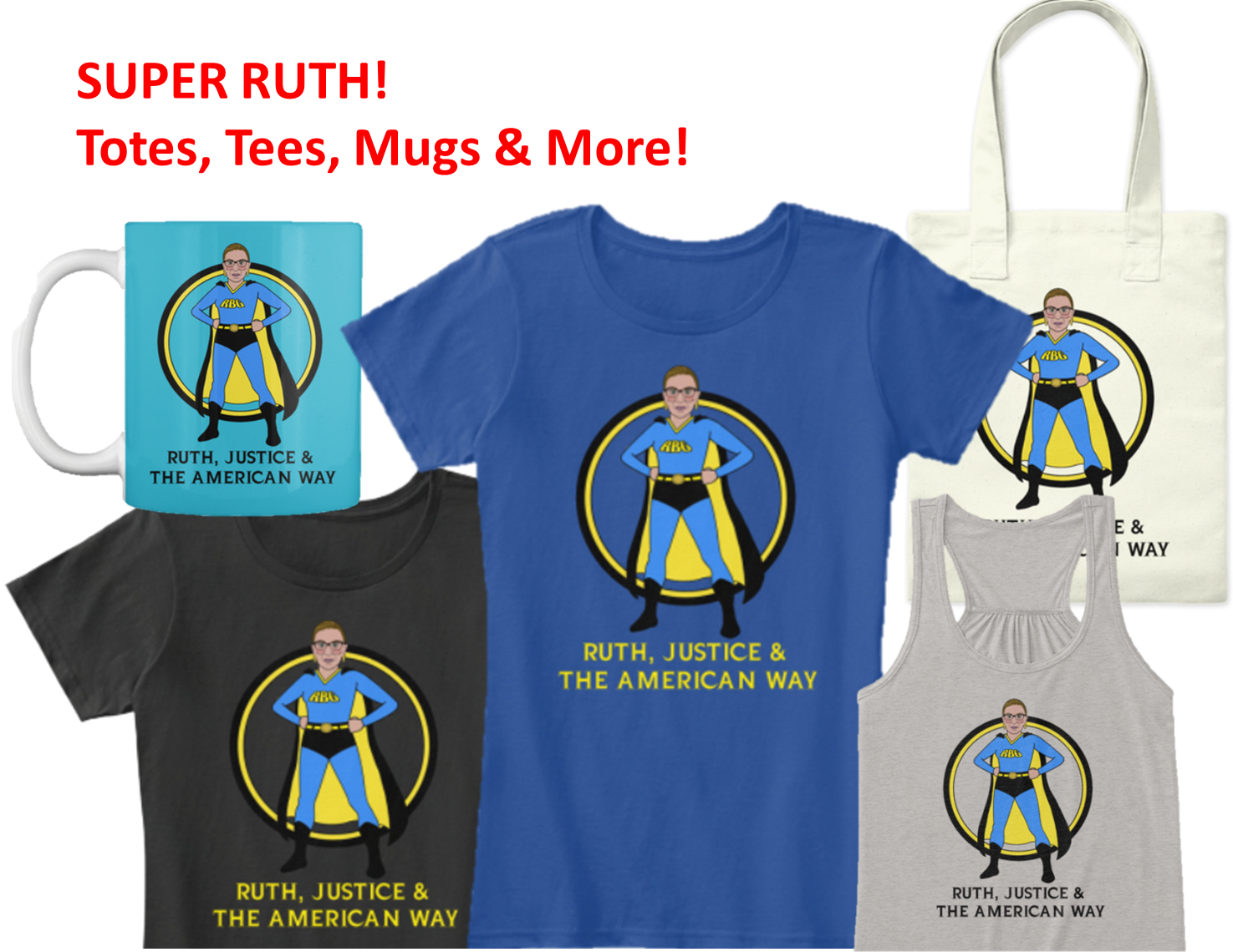 Ruth Bader Ginsburg SUPER RUTH Shirt Superhero RBG Notorious T-Shirt ...