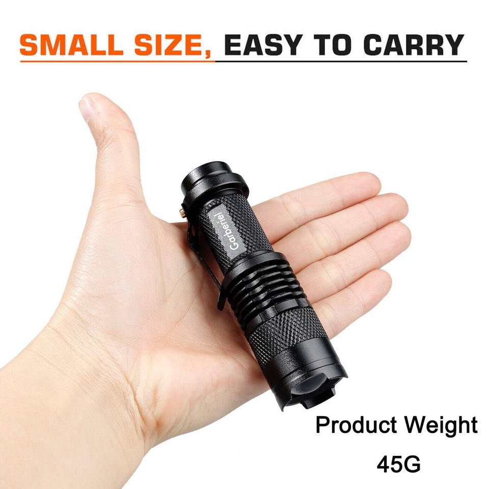 Super Bright LED Powerful Flashlight 50W Rechargeable Light+ Mini ...