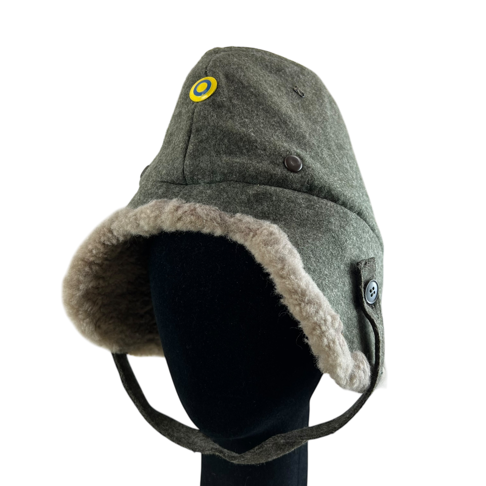 Swedish Army Hat WW2 Wool Ushanka Cold Weather Cap M43 Vintage 40s ...