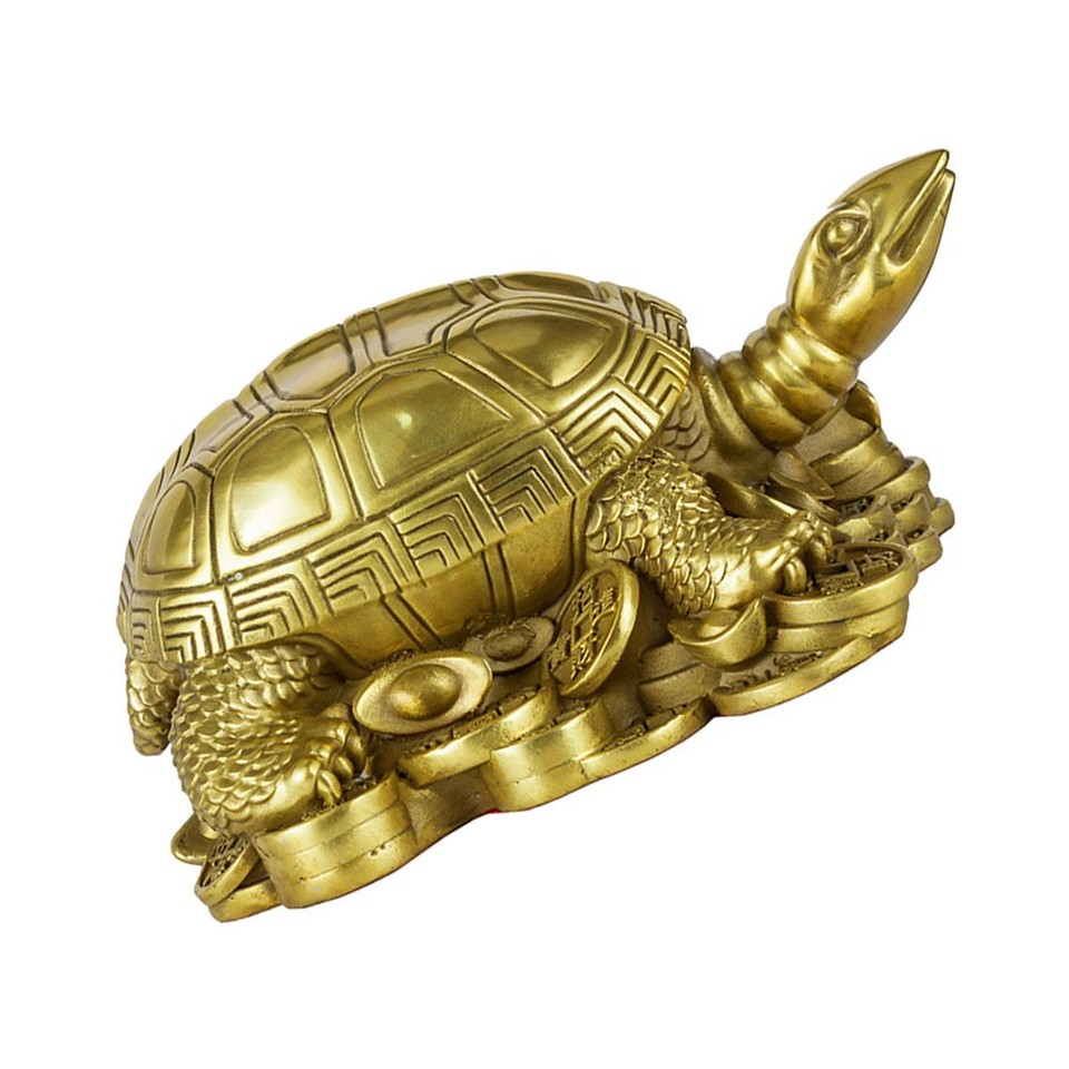 1Pc Decorative Brassware Household Auspicious Tortoise Model Ornament ...