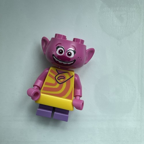 Lego Poppy 41253 Medium Azure Hairbrush Trolls World Tour Minifigure No ...