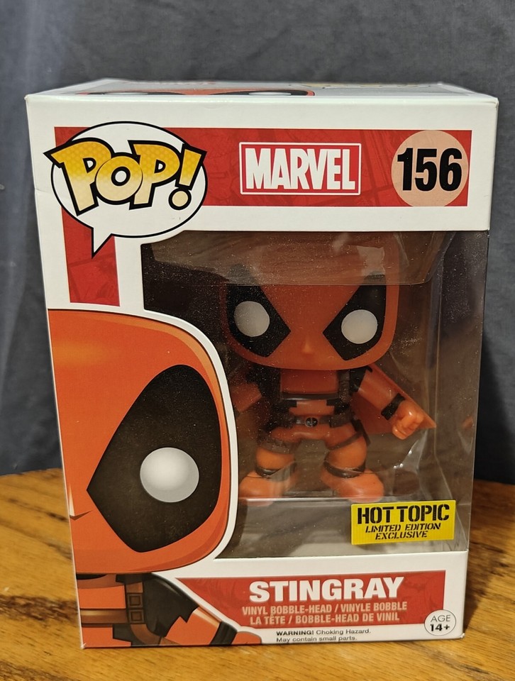 Funko Pop Marvel Deadpool Stingray Orange Vinyl Figure 156 w/Protector ...