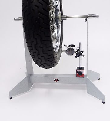 Motorcycle Wheel Static Balancer Truing Stand plus Dial Indicator | eBay