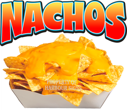 Nachos DECAL (Choose Your Size) Concession Food Truck Vinyl Sign ...
