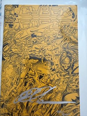 CYBER FORCE 2A Signed By MARC SILVESTRI Auto YELLOW ASHCAN 4321/5000 ...
