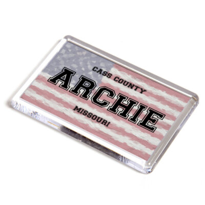 FRIDGE MAGNET - Archie - Cass, Missouri - USA Flag | eBay UK