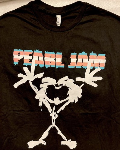 PEARL JAM : TRANS : STICKMAN T-SHIRT : RALEIGH : May 2025 : MENS 2XL | eBay