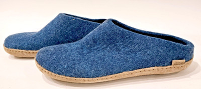 Glerups Wool Slippers with Leather Sole, Men's Size EU 45 / US 11 | eBay