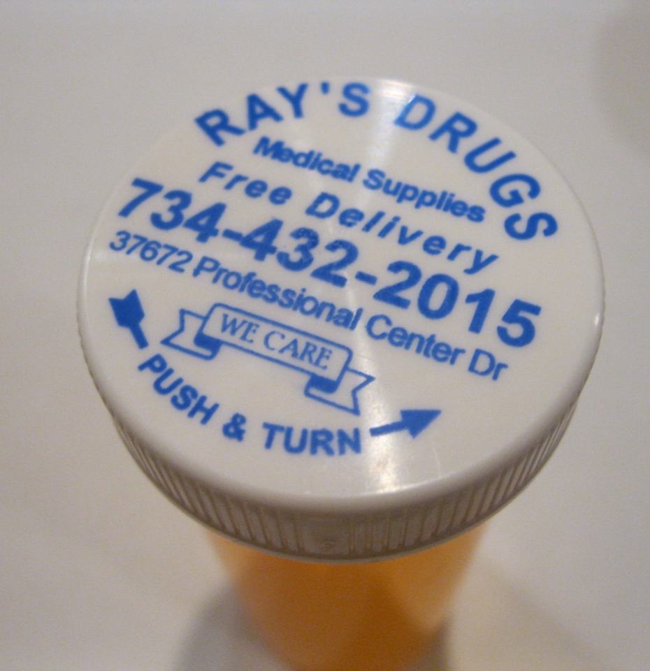 Vintage RX Pharmacy Prescription Medicine Bottle Lid Plastic Storage | eBay