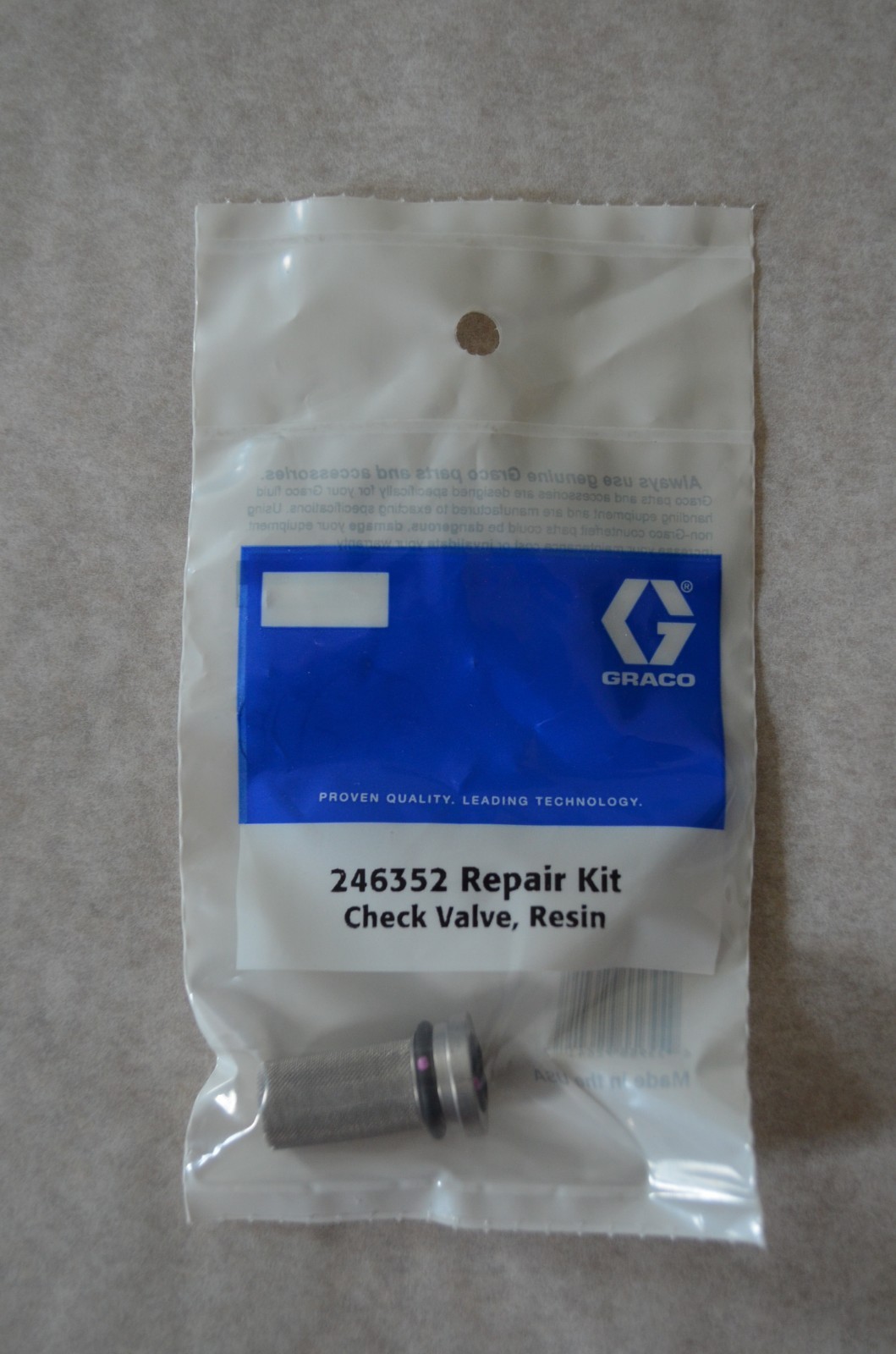 Graco 246352 Repair Kit, Check Valve, Resin ***GENUINE Graco*** | eBay