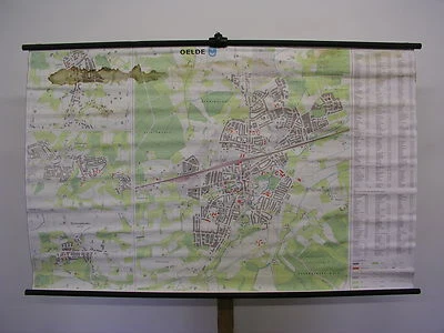 Schulwandkarte Wall Map Card Oelde Warendorf | Grelly UK