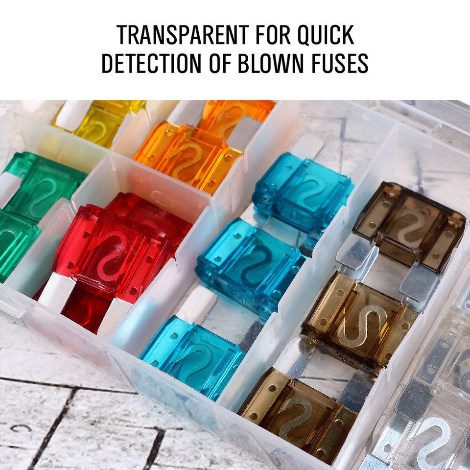 24pcs/box Big Maxi Blade Fuse Assortment Set Car Truck RV Electrical ...