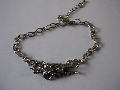 Scottish Piper Fine English Pewter on a Anklet / Bracelet codew36 | eBay UK
