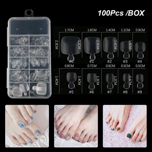Extension Full Coverage Toe NailsTips Foot Tips Toenail Tablet False ...